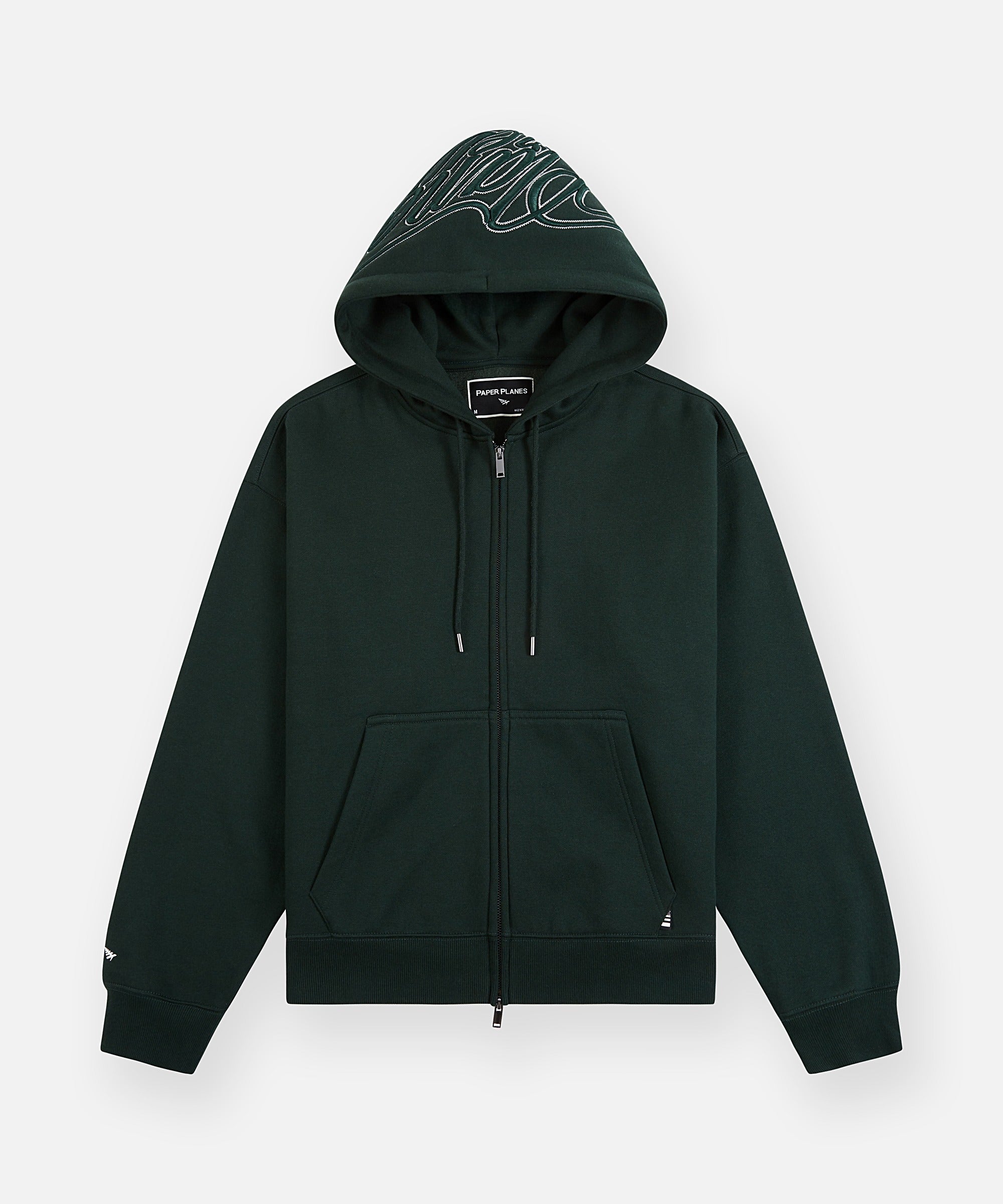 Planes Cursive Zip Hoodie – Paper Planes