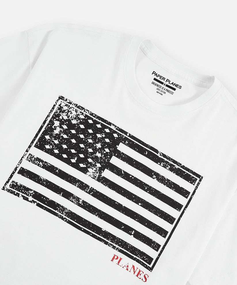 Planes Black Diamond Flag Tee – Paper Planes